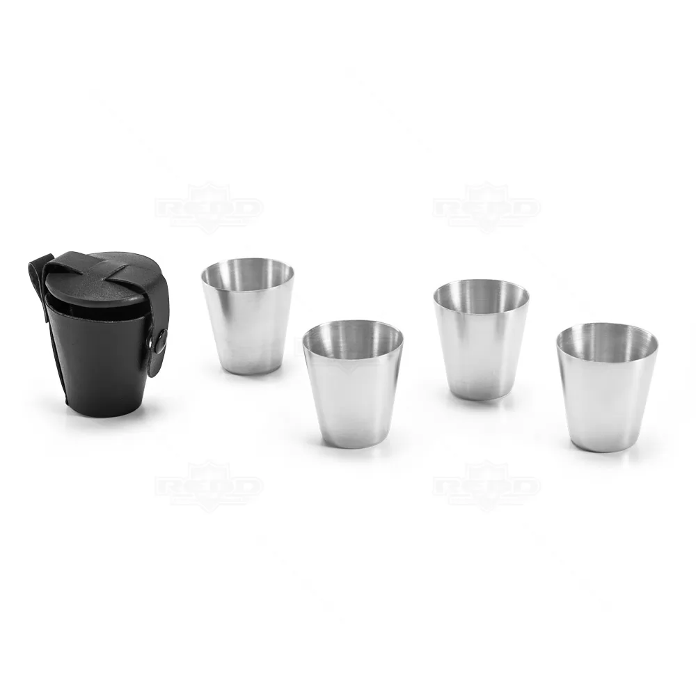 Conjunto de 4 Copos Shot de Metal Personalizado - CPO126 - Copo | Redd ...